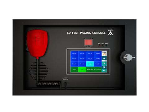CD-T5DF - Wallmount Touch-screen Paging Console - ATEÏS